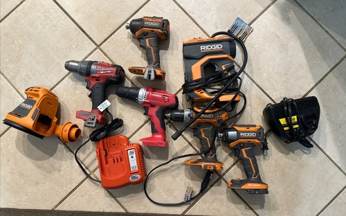 Lot Of mixed Power Tools Milwaukee, Rigid Working TOOLS | eBay