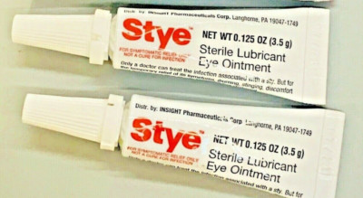 Stye Sterile Lubricant Eye Ointment Symptomatic Relief 0.125 oz 2PK Exp ...