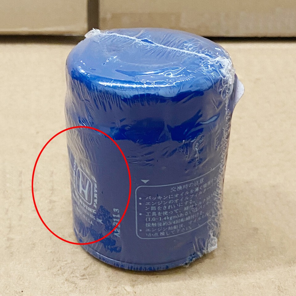 6 X GENUINE Acura Honda OEM 15400-PLM-A02 Oil Filter + Washer 94109 ...