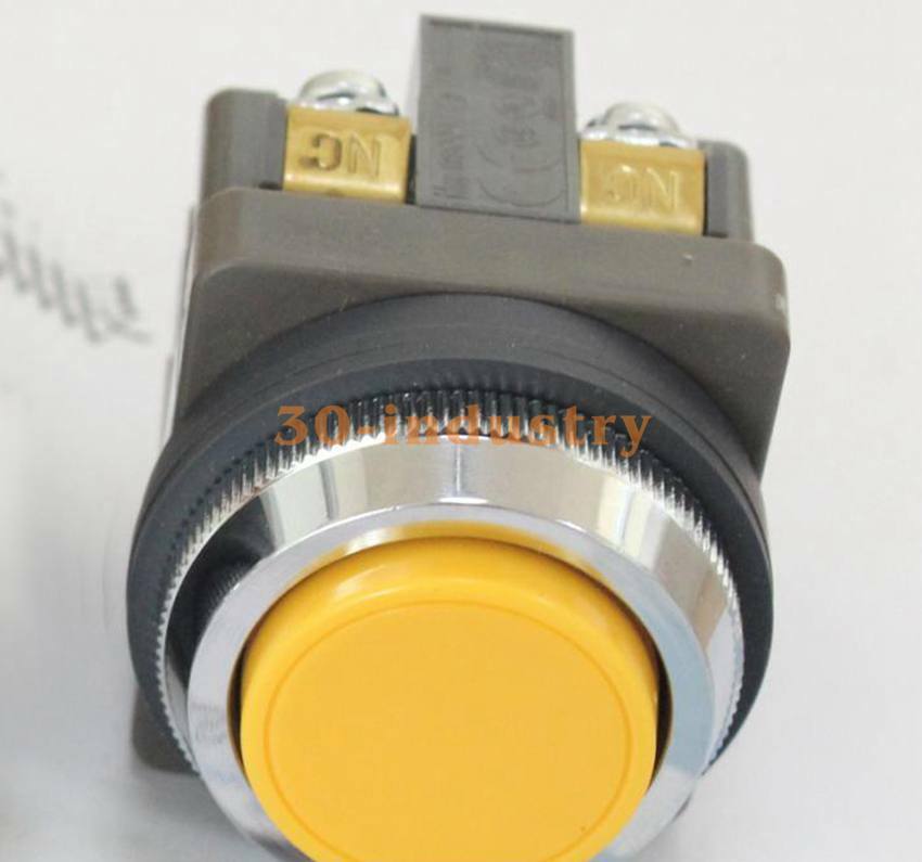 For IDEC Aperture 30mm Yellow Flat Button Switch ABN111Y One Open And ...