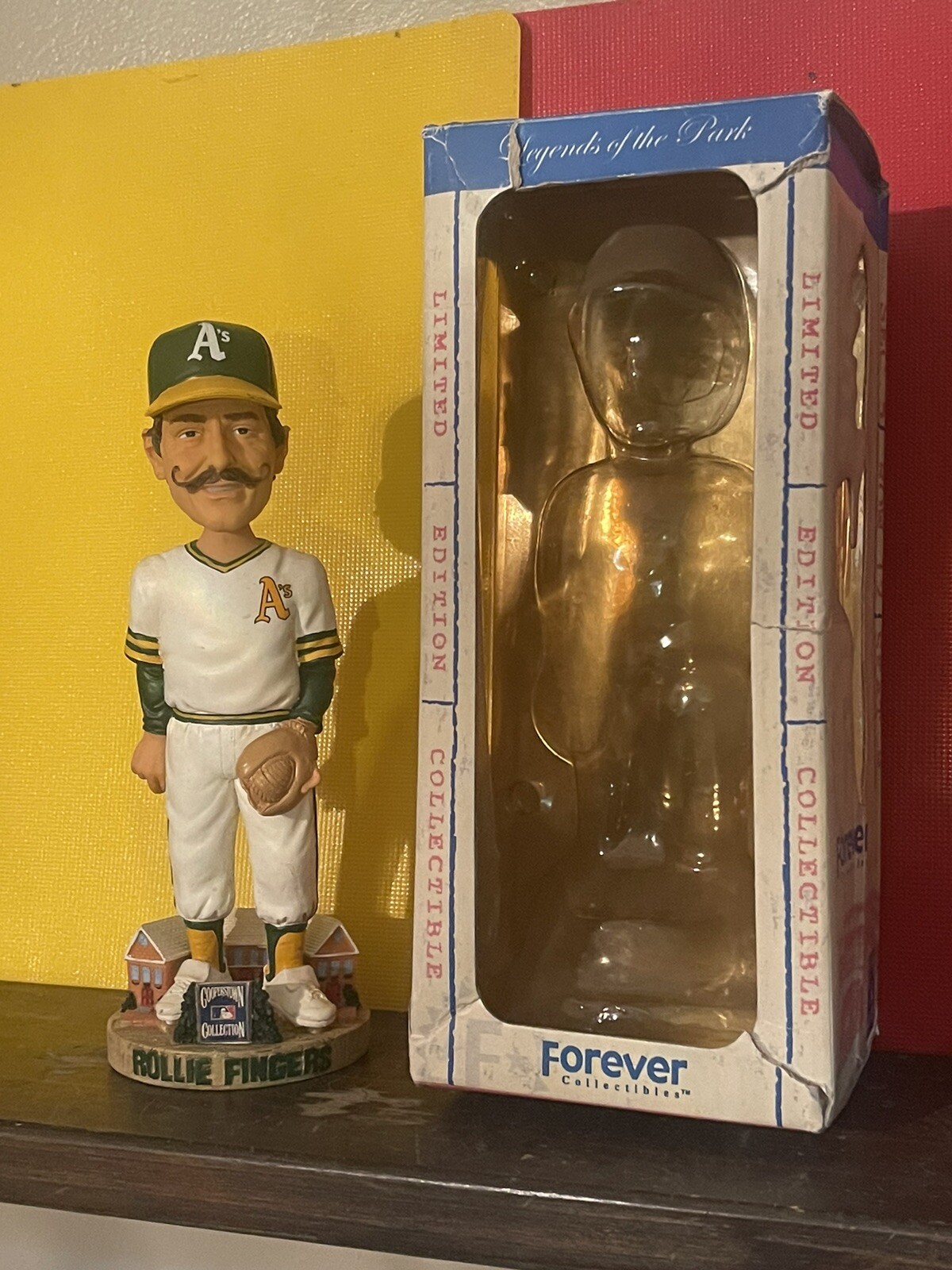 Rollie Fingers Bobblehead Oakland A’s Cooperstown Collection Rare NIB ...