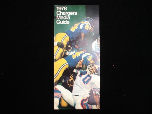1978 San Diego Chargers NFL Media Guide | eBay