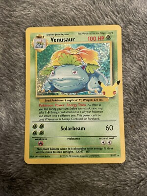 Pokemon TCG Venusaur Celebrations: Classic Collection 15/102 Holo Holo ...