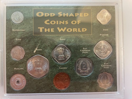 Odd Shaped Coins of the World Collection Set of 10 Coins With COA | eBay