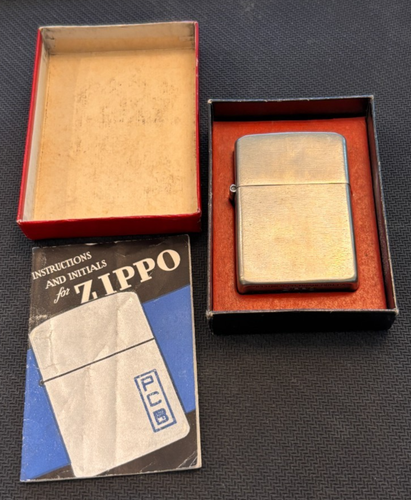 Vintage, ZIPPO LIGHTER / 3 BARREL HINGE (Used, Boxed, Loose Lid) | eBay