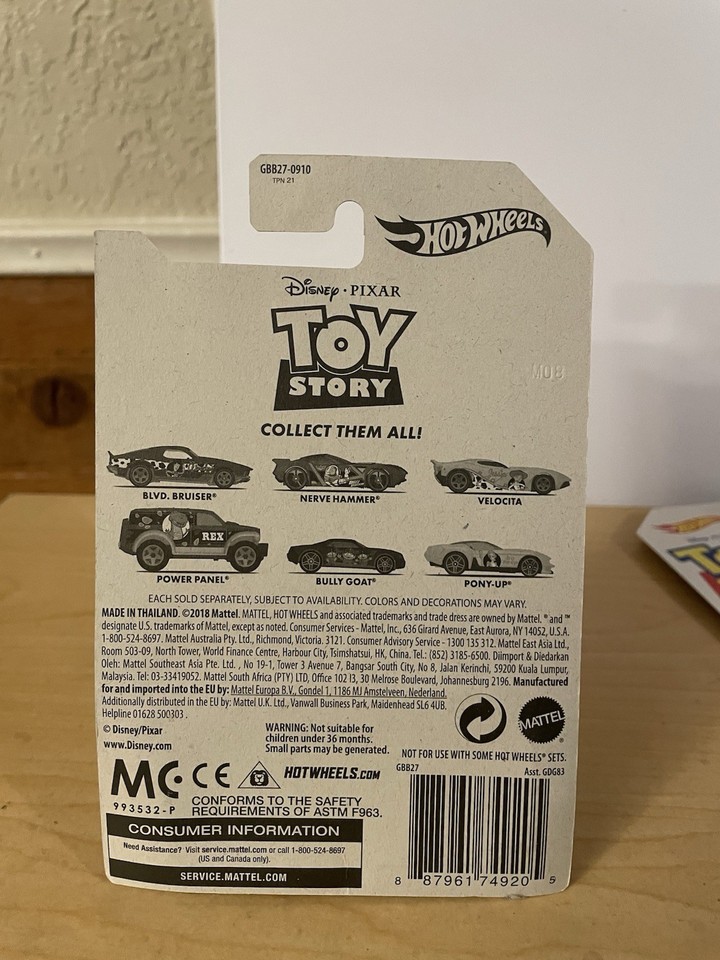 Hot Wheels Toy Story Series 2019 Buzz Nerve Hammer Alien Bully Goat ...