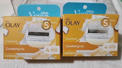 8 Gillette Venus Blades Olay Comfort Glide (5 blades) Razor Cartridge ...