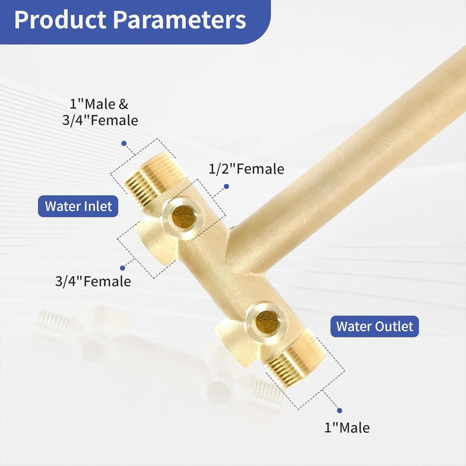 1"x 11"Well Pressure Tank Tee Kit for Water Well with Gold | eBay
