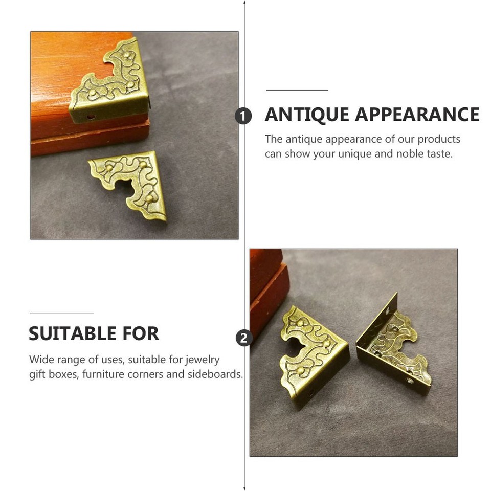 20 Pcs Protective Corner Protector Chinese Style Protectors Bronze ...