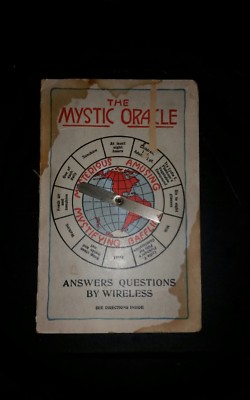 1923 The Radio Wonder or Mystic Oracle Spinner Card Answers Questions ...