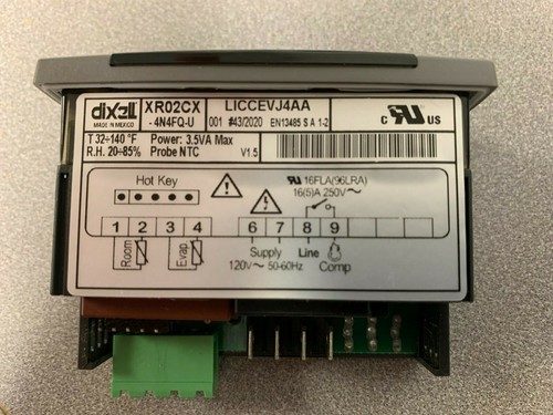 Dixell XR02CX-4N4FQ-U, Hussmann 0548700 with probes (evap and room ...