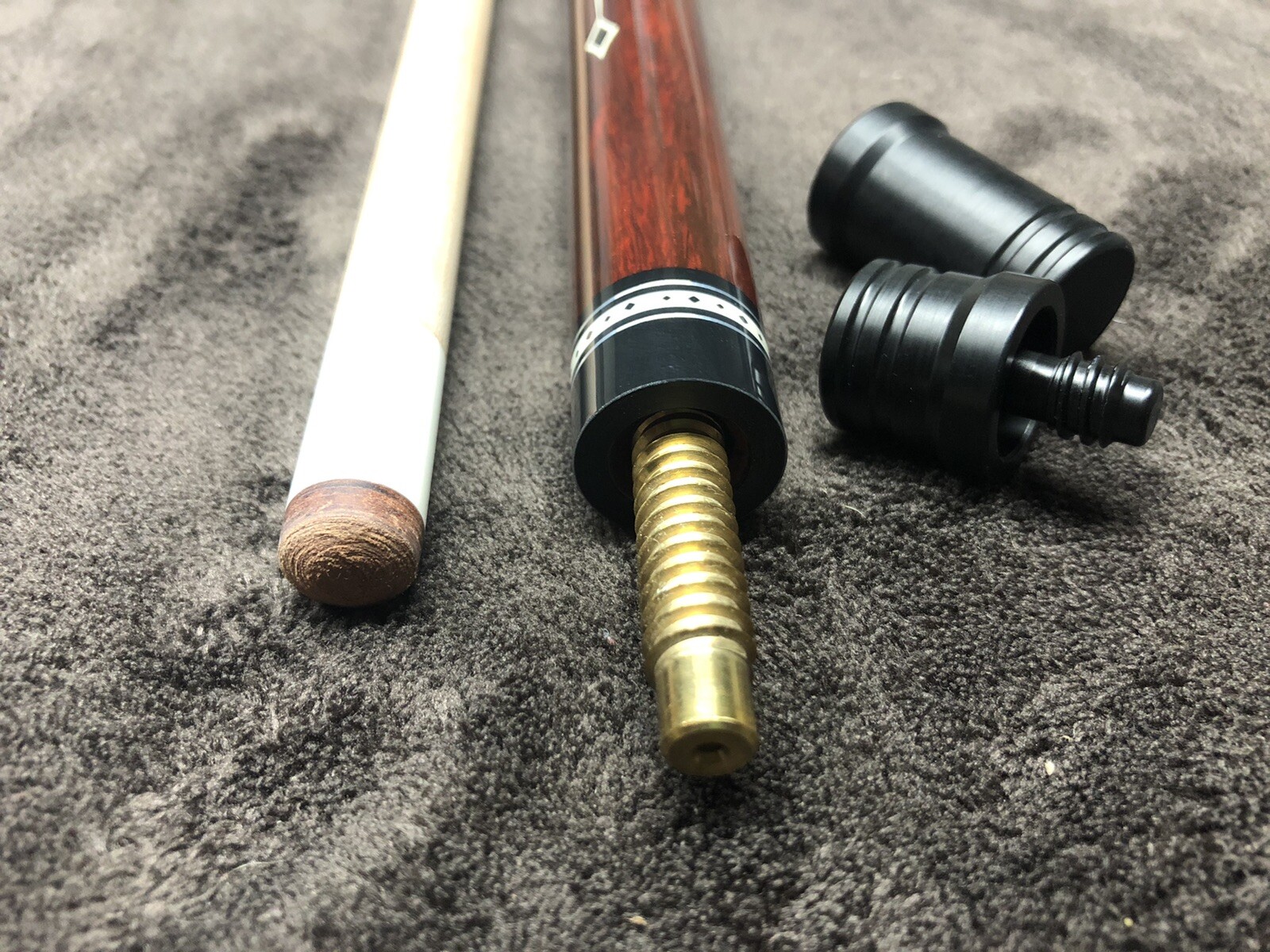 Rhino BloodWood Playing Pool Cue W/ 6 Points & Fancy Ringwork Joint ...