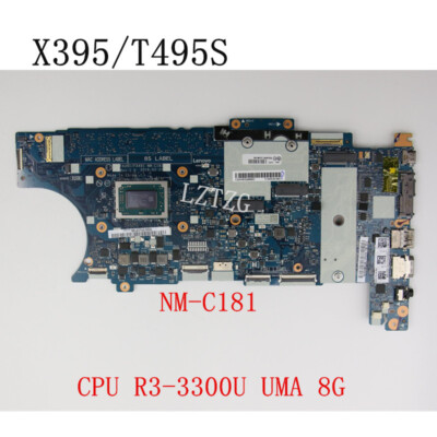 NM-C181 For Lenovo ThinkPad X395 T495S Motherboard CPU R3-3300U 8G FRU ...