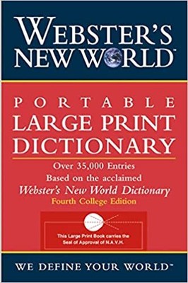 Webster's New World Portable Large Print Dictionary, Second Edition ...