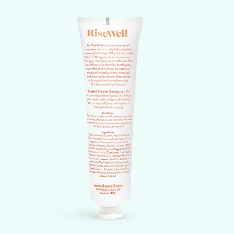 RiseWell Mineral ToothPaste - Natural Hydroxyapatite Toothpaste - Wild ...