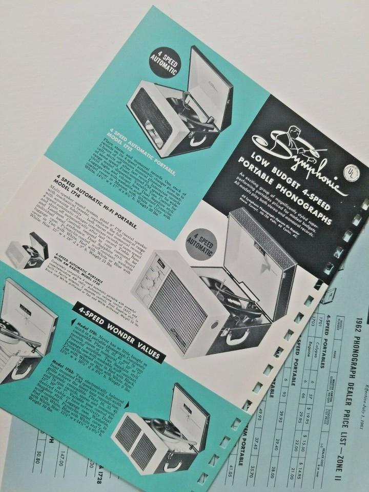 Vintage SYMPHONIC STEREO HI-FI 1962 Pages / Price List from Manar Sales ...