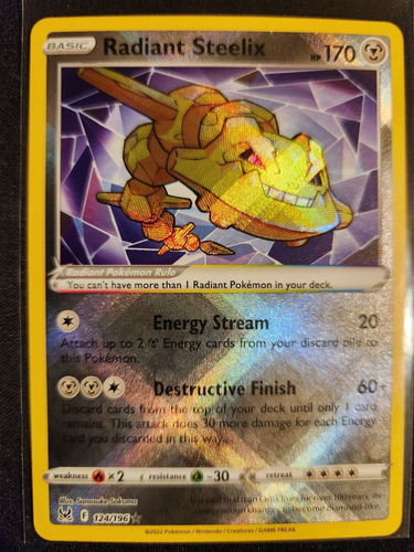 RADIANT STEELIX LOST ORIGIN 124/196 POKEMON L3 | eBay