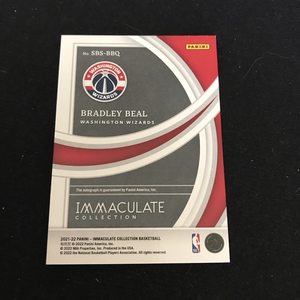2021-22 Immaculate Collection Bradley Beal Shadowbox Signatures Auto ...