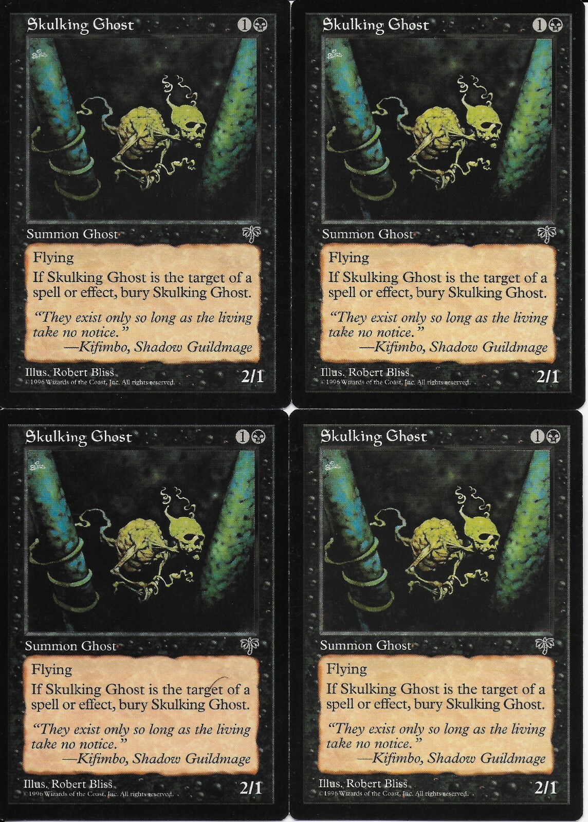 MTG: SKULKING GHOST Mirage COMMON; played, Excellent condition x4 | eBay
