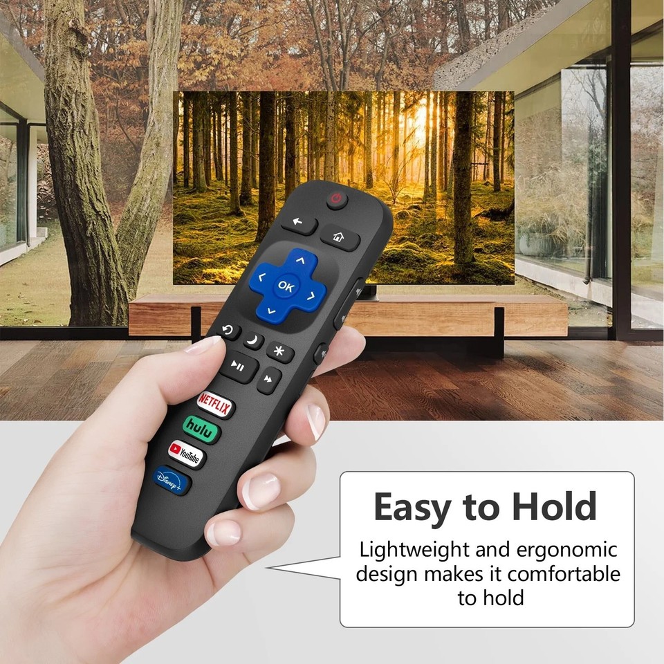 2Pack Remote Control RC280-01 for All Roku TV TCL/Hisense/Onn Roku Vudu ...