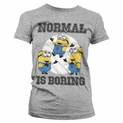 Officially Licensed Minions - Normal Life Is Boring Women'S T-Shirt S ...