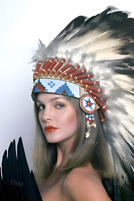 Native American Curvy Girl Model Photo Risque 4x6 Art Print A9000 | eBay