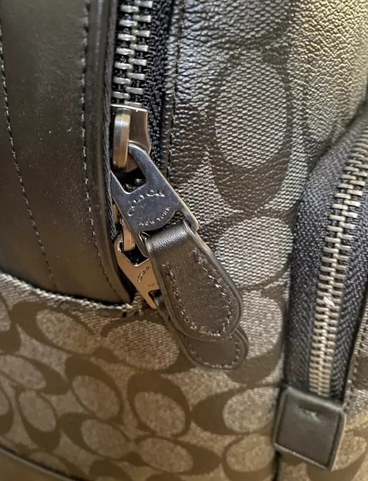 NWT coach West Backpack In Signature Canvas 3001/2736 Value $550 | eBay