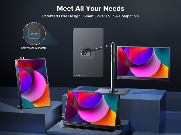 2K 144Hz Portable Monitor 16.1" 1440P QHD Gaming Computer Monitor ...