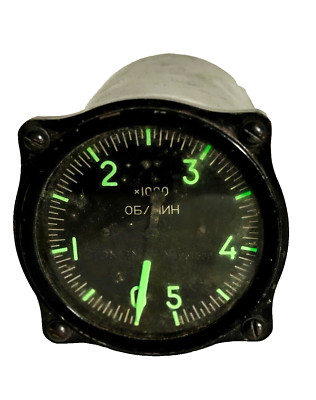 SOVIET Military Aircraft Original Electric Tachometer TE5-2M USED / QTY ...