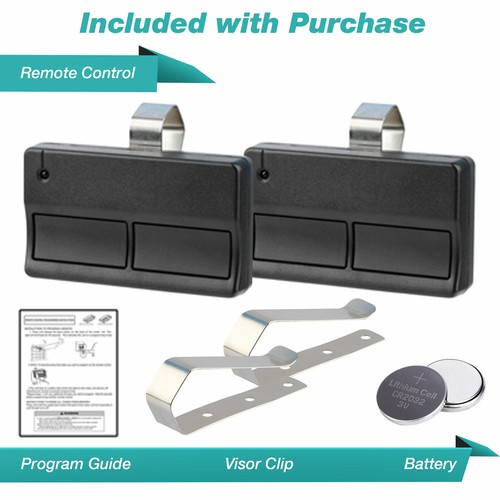 2 For Garage Door Gate Remote Opener Control Clicker for Liftmaster ...