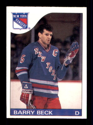 1985-86 O-Pee-Chee #138 Barry Beck - Crease Free | eBay