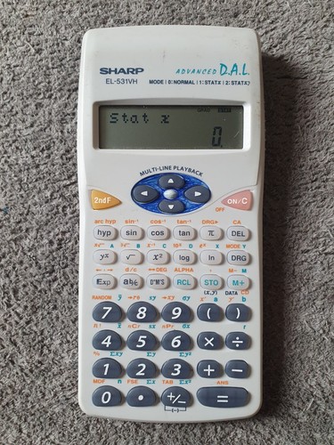 Sharp Scientific Calculator EL-531VH Advanced D.A.L. | eBay