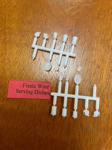 Fiesta Ware serving dishes for dollhouse Miniature vintage 1/12" 1:144 ...