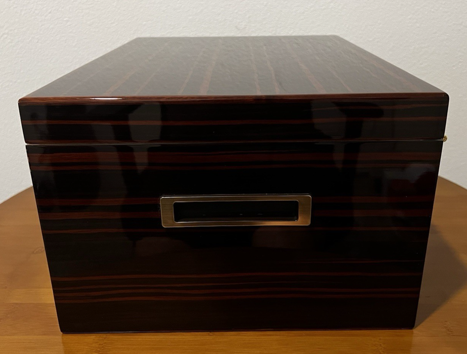 Ashton / Savoy Macassar Extra Large Humidor - Holds 150 Cigars - New in ...