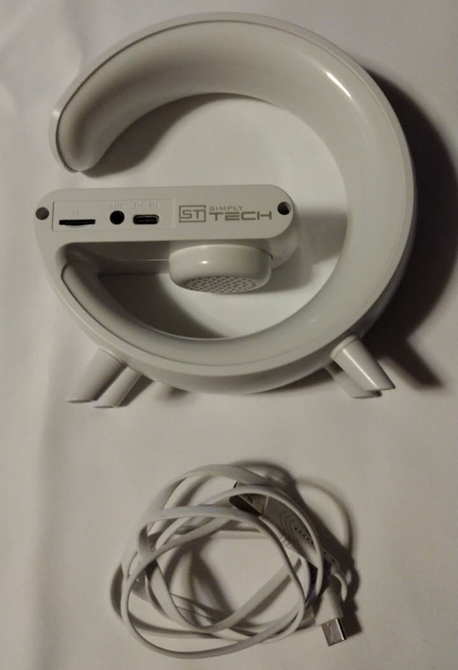 ST Simply Tech 4 IN 1 Multifunction Speaker Clock & Alarm Wireless ...