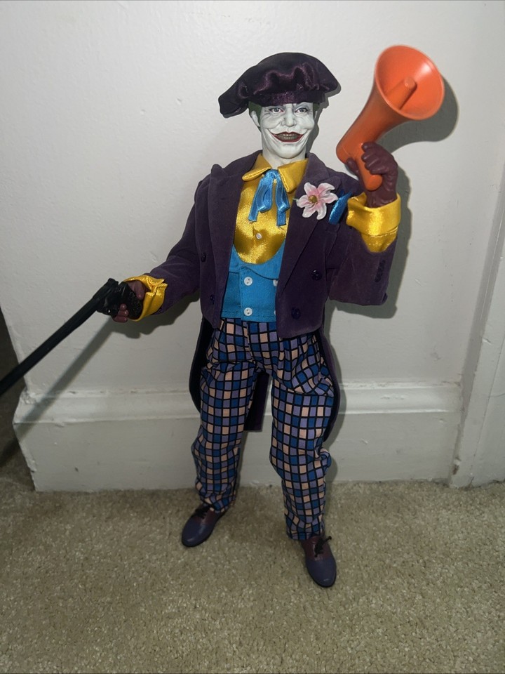 READ 1/6 JACK NICHOLSON JOKER BATMAN 1989 LIFE-LIKE 12" FIGURE Not Hot ...