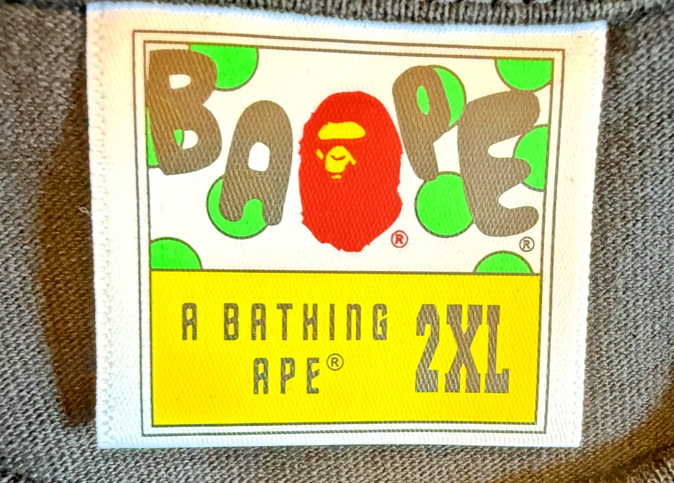 A Bathing Ape BAPE BIg Ape Head ABC Purple Camo BLACK w/back hit Size ...