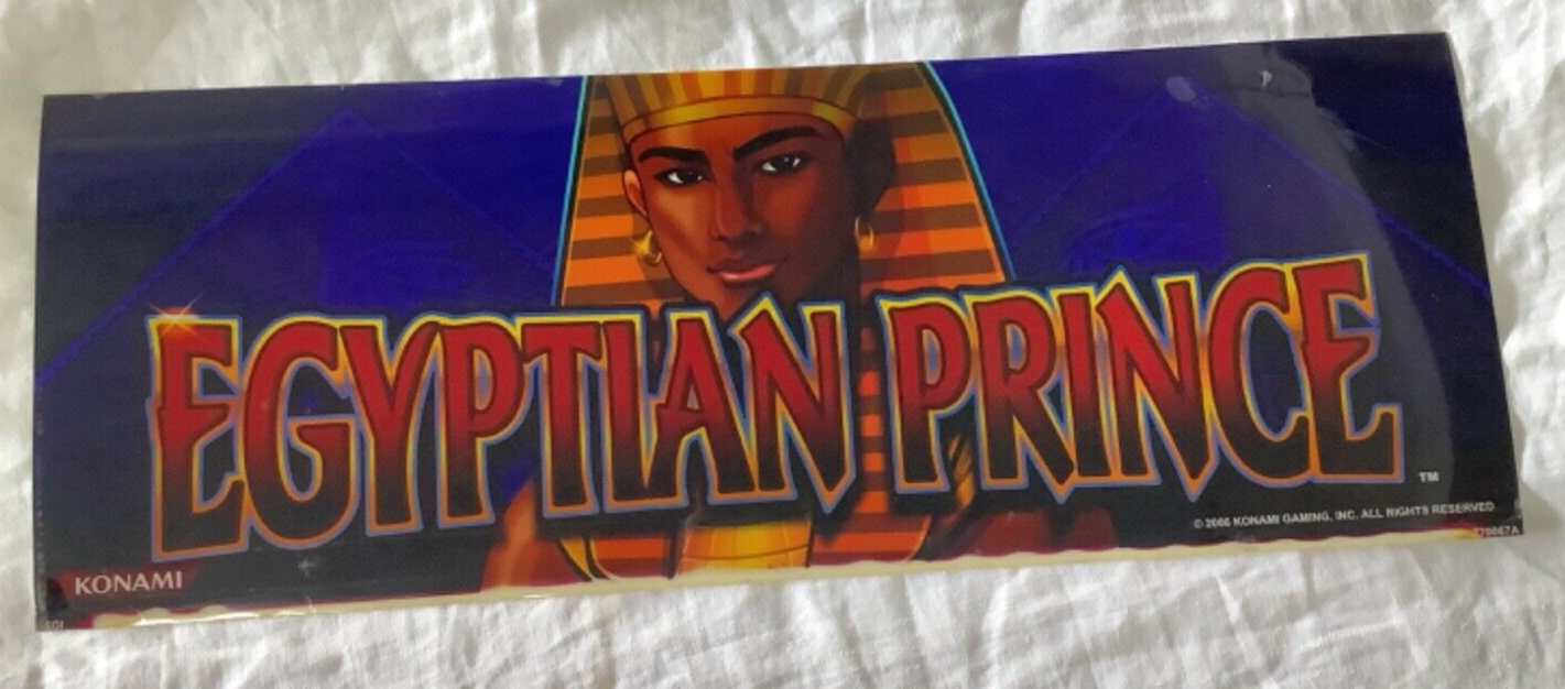 Slot Machine Plastic Insert Face Plate Egyptian Prince | eBay