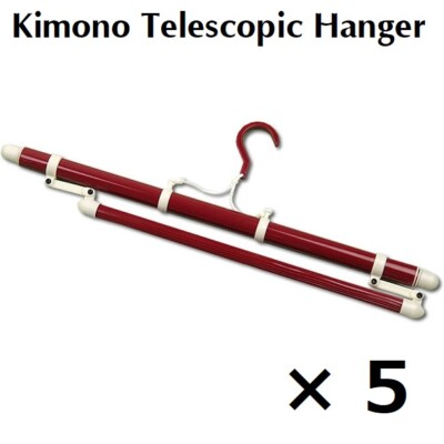 Kimono Telescopic Hanger 50 to 125cm Obi Haori Yukata Hakama Set of 5 ...