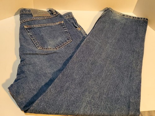 VINTAGE Perry Ellis Jeans 34x30 Mens Blue Denim America Baggy Relaxed ...