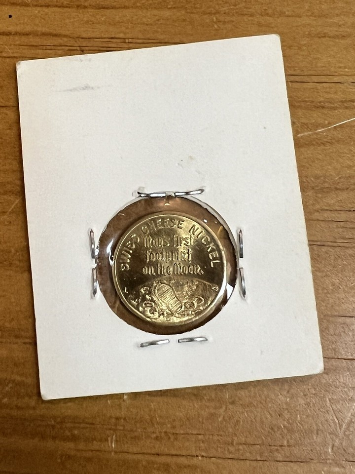 Neil Armstrong 50 Cent Swiss Cheese Nickel First Man On The Moon In ...