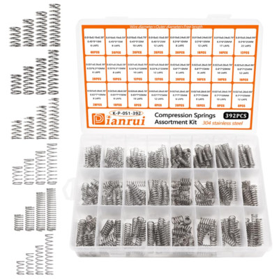 392PCS Compression Springs Assortment Kit 24 Different Sizes Spring ...