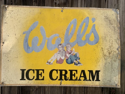 Large Vintage Original Walls Ice Cream Sign | eBay UK