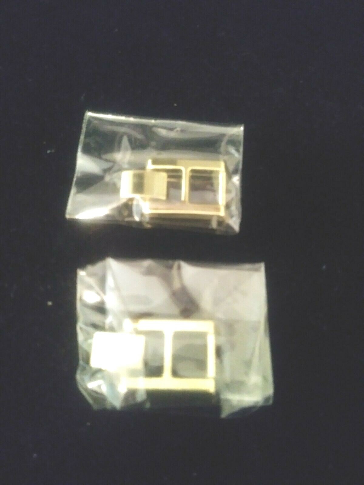 14KT GOLD CLAD FOLD OVER BRACELET NECKLACE WATCH EXTENDERS 1 IN LONG 1/ ...