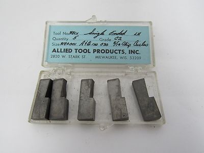 ALLIED TOOL PRODUCTS INC. 3/8LX A & B RAD 030 5/16 CHIP CUTTER * 5 PCS ...