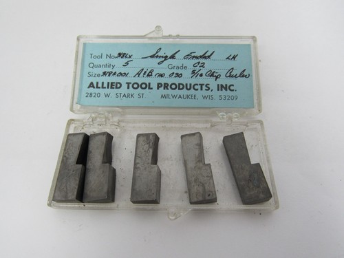 ALLIED TOOL PRODUCTS INC. 3/8LX A & B RAD 030 5/16 CHIP CUTTER * 5 PCS ...