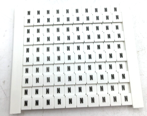 Weidmuller Lot of 500 Terminal Block Markers DEK 5 GW N 0522761034 New ...