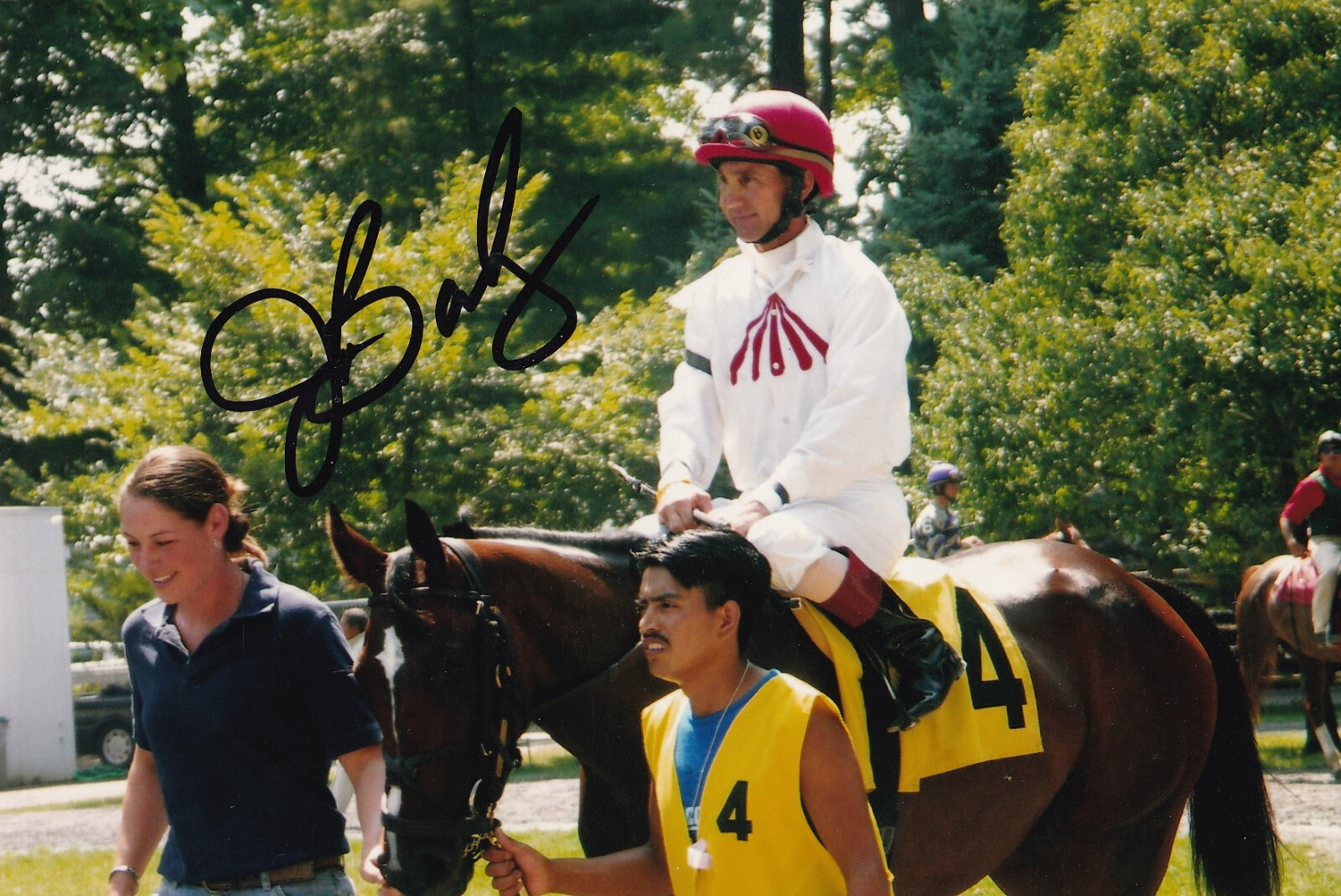 Jerry Bailey Signed 4x6 Inch Photo Hall of Fame Jockey Horse Racing | eBay