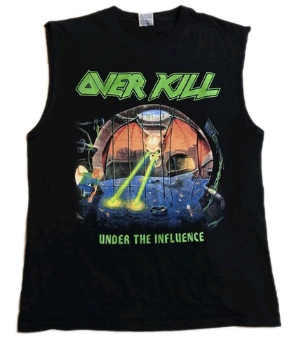 Overkill Under The Influence Shirt Vintage Style Thrash Metal Yazbek ...