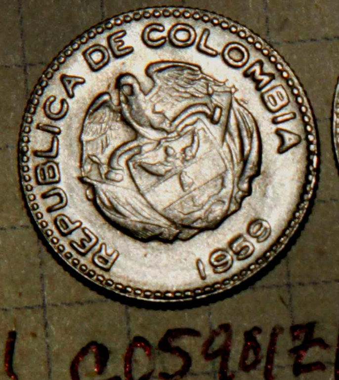 Colombia Coins 1959 10 Centavos BU Uncirculated Indian Chief Calarca | eBay